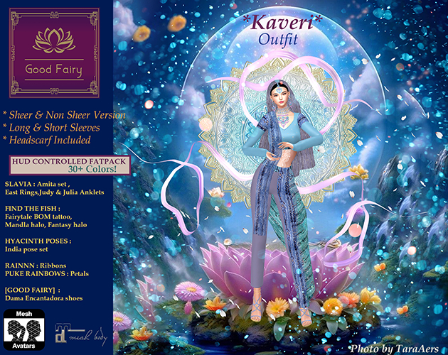 Second Life Marketplace - [Good Fairy] - Kaveri {Outfit} *DEMO*